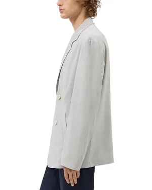 Emporio Armani Striped Stretch Wool Regular Fit Blazer