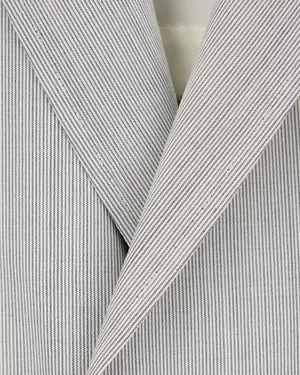 Emporio Armani Striped Stretch Wool Regular Fit Blazer