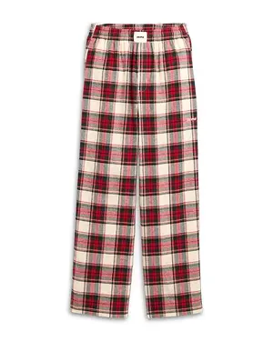 SKIMS Cotton Sleep Pants - Buff Check
