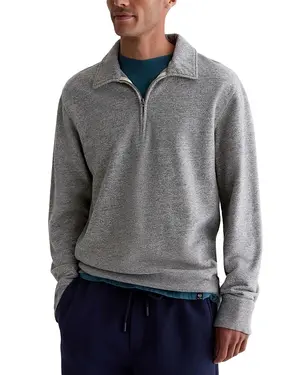 Ag Ethan Cotton Quarter Zip Sweatshirt
