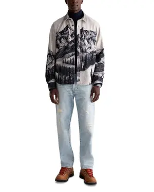 Ag Milland Graphic Long Sleeve Relaxed Fit Shirt