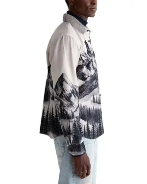 Ag Milland Graphic Long Sleeve Relaxed Fit Shirt