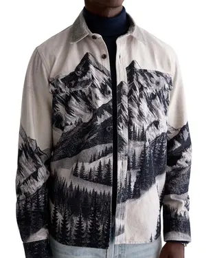 Ag Milland Graphic Long Sleeve Relaxed Fit Shirt