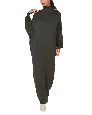 POINT Turtleneck Dolman Sleeve Maxi Dress