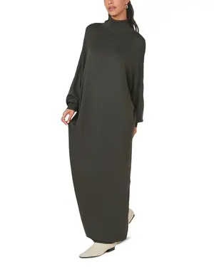 POINT Turtleneck Dolman Sleeve Maxi Dress