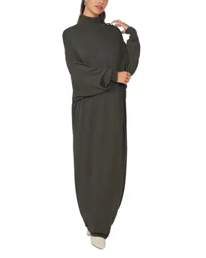 POINT Turtleneck Dolman Sleeve Maxi Dress