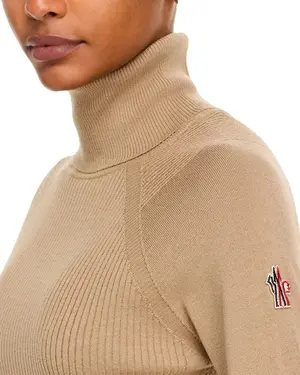 Moncler Mixed Rib Turtleneck Sweater