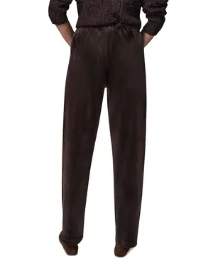 DONNA KARAN WEEKEND Velour Pull On Pants