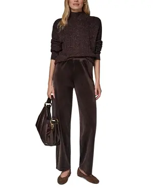 DONNA KARAN WEEKEND Velour Pull On Pants