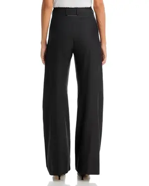 MAISON MARGIELA Pinstripe Canvas Wide Leg Pants