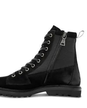 John Varvatos Lex Trooper Leather Combat Boots
