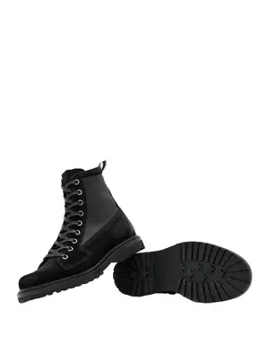 John Varvatos Lex Trooper Leather Combat Boots