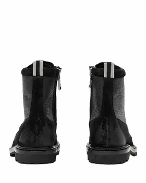John Varvatos Lex Trooper Leather Combat Boots