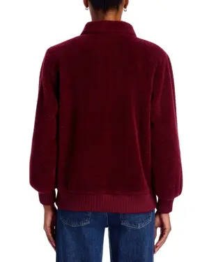 The Great. The Patch Pocket Plush Teddy Fleece Jacket