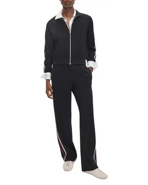 Rag & Bone Irina Ponte Track Jacket - Black Multi
