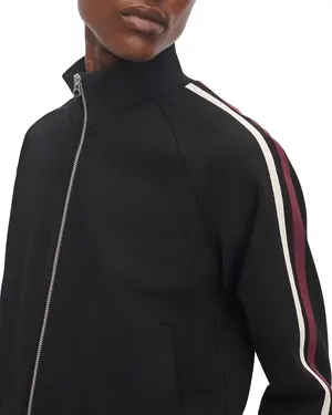 Rag & Bone Irina Ponte Track Jacket - Black Multi