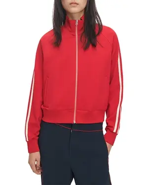 Rag & Bone Irina Ponte Track Jacket - Red Multi