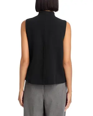 Eileen Fisher Textured High Collar Vest