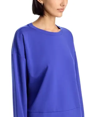 Eileen Fisher Lightweight Ponte Boxy Top - Royal