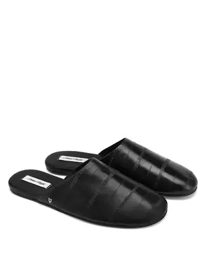 NAKED WOLFE Bessette Leather Mules - Black