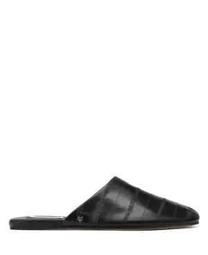 NAKED WOLFE Bessette Leather Mules - Black