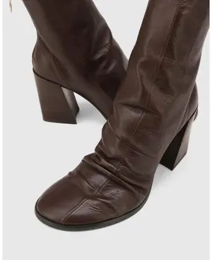 NAKED WOLFE Brandy Leather Boots