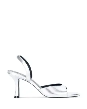 Staud Brigitte Metallic Leather Sandals