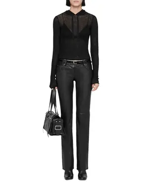 ALLSAINTS Pike Sheer Knit Hoodie
