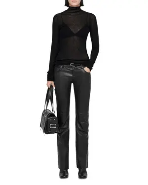 ALLSAINTS Pike Sheer Roll Neck Sweater