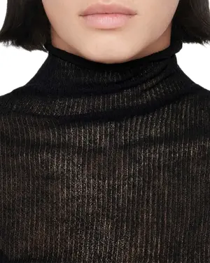 ALLSAINTS Pike Sheer Roll Neck Sweater