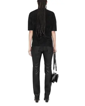 ALLSAINTS Ada Brushed Cashmere Tee - Black