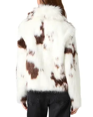 French Connection Faux Fur Collared Jacket