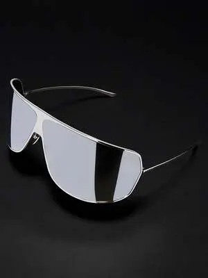 Gucci Mini Mirrored Lens Sunglasses With Embossed Temple Logo And Adjustable Nosepads