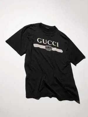 Gucci Interlocking G Web Print Crewneck Crewneck Sweater With Dropped Shoulders