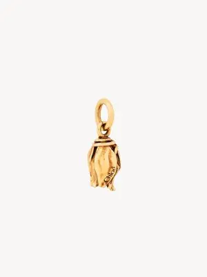 Chloé Mini Logo Engraved Alphabet Brass Charm
