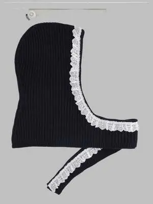 GANNI Wool Hat - Black