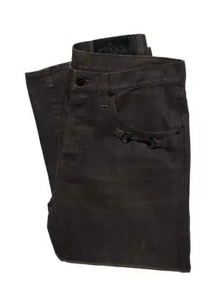 GUCCI Gucci Leather Horsebit Detail Denim Jeans