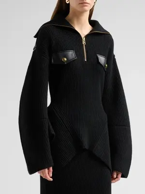 Zimmermann Clash Wool Utility Sweater