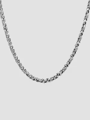 GABRIEL & CO Classic Sterling Wheat Chain Necklace/1.9mm