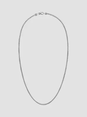 GABRIEL & CO Classic Sterling Box Chain Necklace/3.5mm - Silver