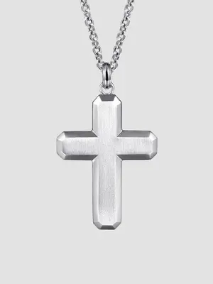 GABRIEL & CO Contemporary Sterling Cross Pendant