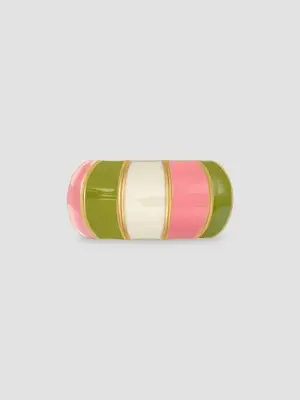 Oscar De La Renta 24k-gold-plated & Enamel Domed Ring - Multi