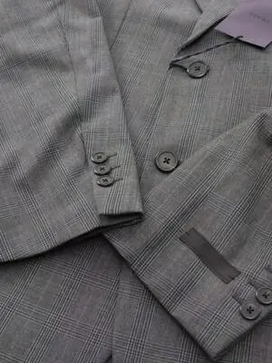 Prada Plaid Tailored Blazer