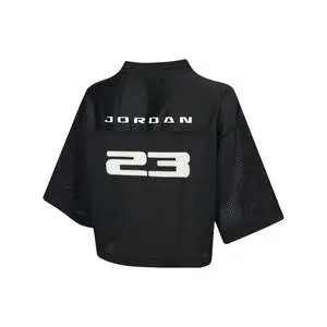 JORDAN Brooklyn Short Sleeve Jersey Top - Black