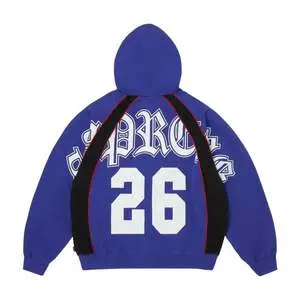 Supreme Fw26 Paneled Zip Up Hooded Sweatshirt