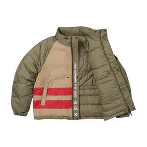 Supreme Fw23 X Stone Island Reversible Down Puffer Jacket