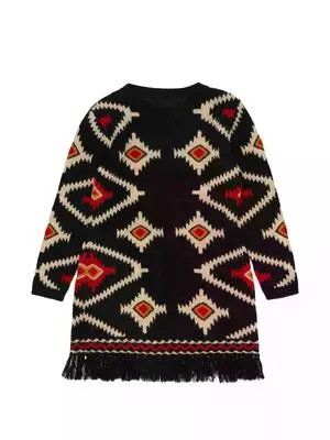 FORTELA Lilium Navajo-pattern Fringed Sweater