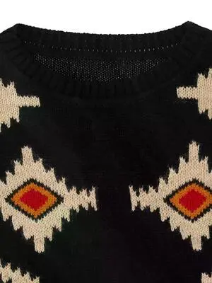 FORTELA Lilium Navajo-pattern Fringed Sweater