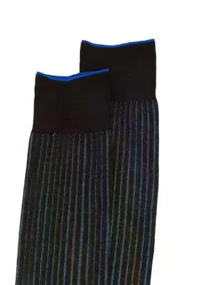 ANT45 Menfi Long Ribbed Vertical-stripe Socks
