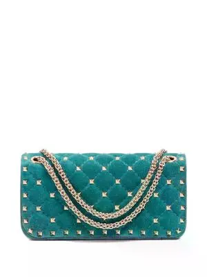 Valentino Garavani Rockstud Spike Small Shoulder Bag In Suede